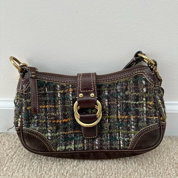 Coach | Bags | Coach Womens Chelsea Boucle Small Handbag Purse Tweed ...